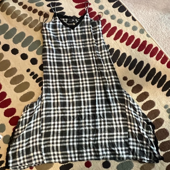 Zara | Dresses | Black And White Checkered Girls Dress From Zara | Poshmark